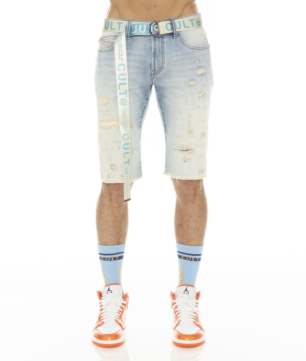 ROCKER SHORT STRETCH w/WHITE BELT – Sammys NYC