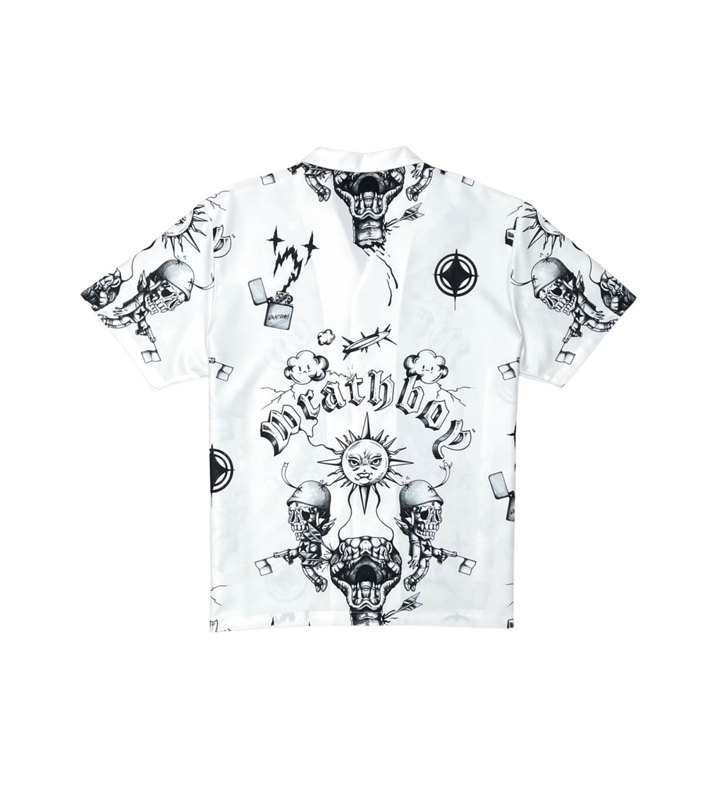 Graffiti Buttondown - White – Sammys NYC