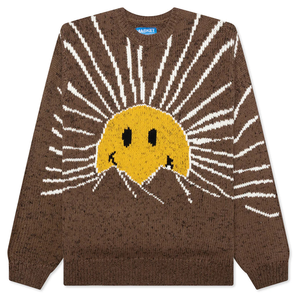 Smiley Sunrise Sweater Knit - Acorn – Sammys NYC